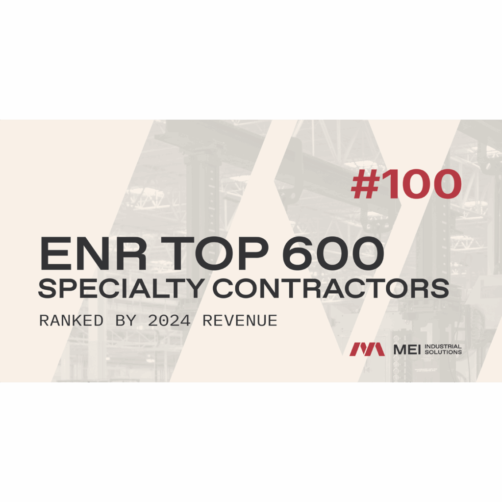 MEI Ranked #100 in ENR Top 600 Specialty Contractors